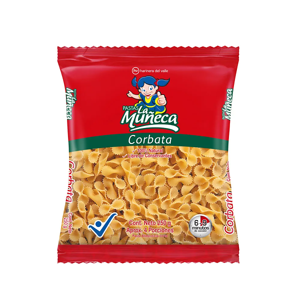 PASTA CORBATA LA MUÑECA *250 GR