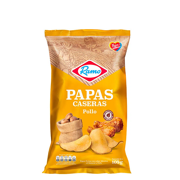 SNACK PAPA CASERAS POLLO RAMO *105GR