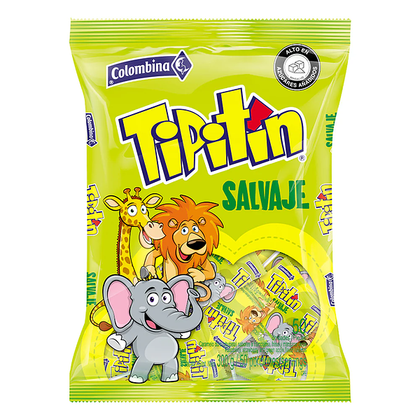 CARAMELO CHUPETA TIPITIN SALVAJE COLOMBINA*25U